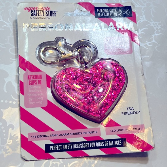 Bling Sting | Accessories | Bling Sting Pink Glitter Heart Personal ...
